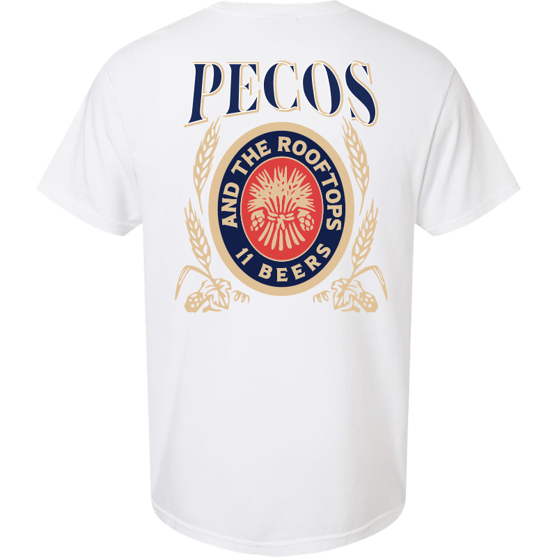 11 Beers Tee – Pecos & the Rooftops Merch